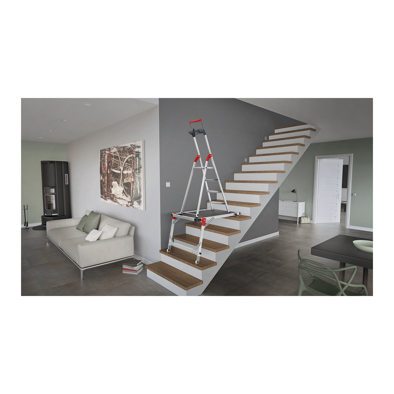 Hailo TP1 Treppenpodest, Aluminium | Lufthansa WorldShop